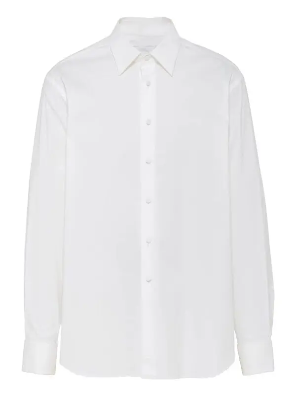 Prada Buttoned Long-sleeve Shirt - White