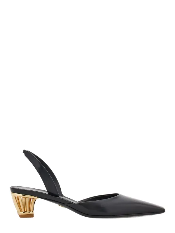 FERRAGAMO Cage-heel Slingback Pumps - Black