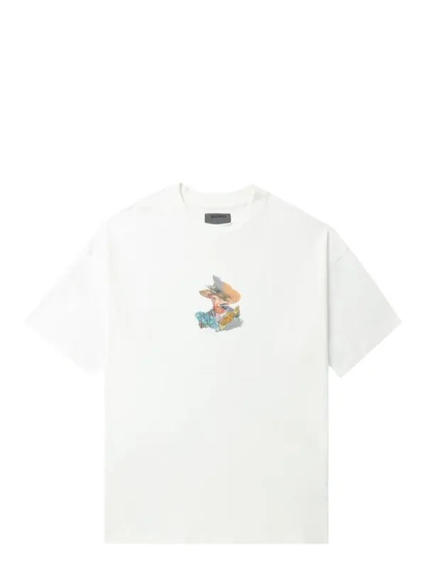 MUSIUM DIV. Graphic-print Cotton T-shirt - White
