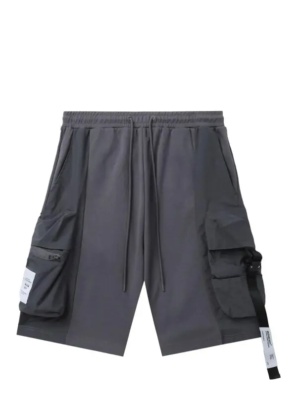 MUSIUM DIV. Logo-strap Cargo Shorts - Grey