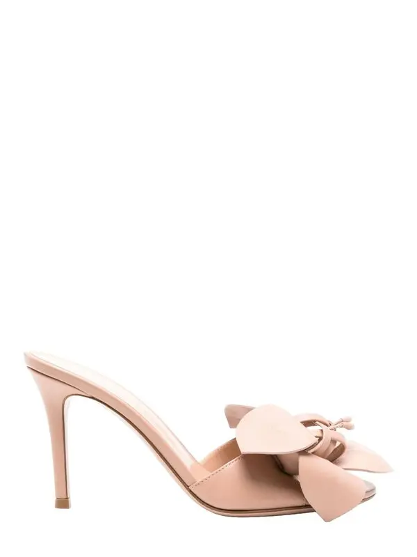 GIANVITO ROSSI Lucilla 85mm Leather Sandals - Neutrals