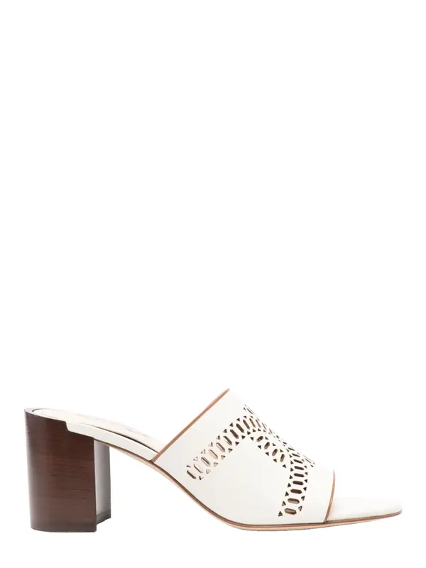 TOD'S Kate 75mm Leather Sandals - White