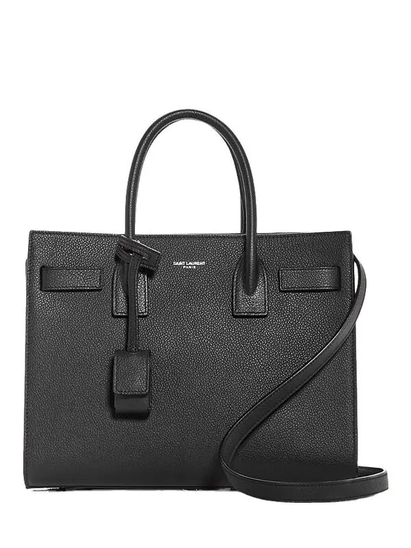 Saint Laurent Sac De Jour Baby - Black Grain/silver