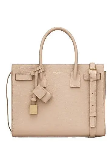 Saint Laurent Sac De Jour Baby - Dark Beige Grain/gold