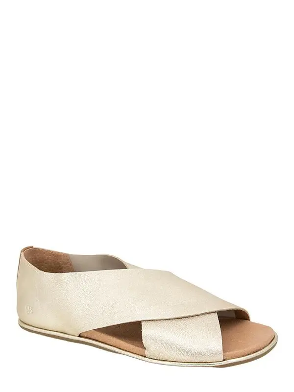 KENNETH COLE Laniey Crisscross Sandals - Champagne
