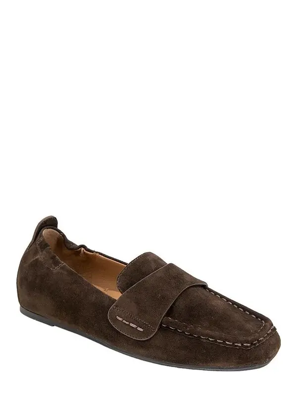 KENNETH COLE Sophie Square Toe Flats - Chocolate