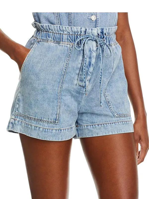 Rails Foster Denim Utility Shorts - Faded Indigo