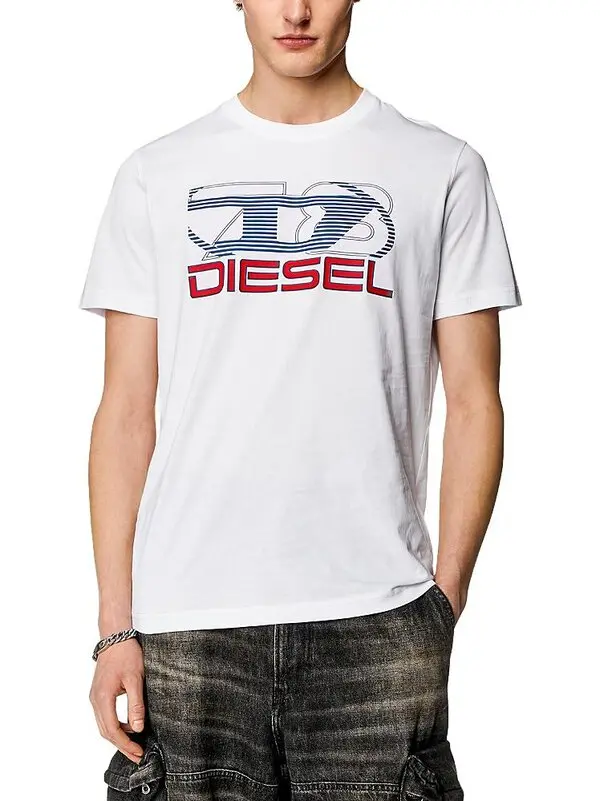 DIESEL® T-diegor-k74 Graphic Tee - White