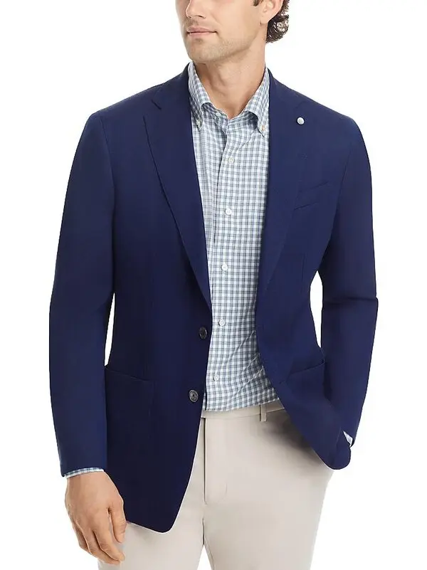 Peter Millar Crown Crafted Excursionist Flex Tailored Fit Blazer - Navy