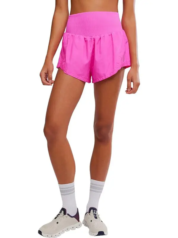 Free People Carpe Diem Water-resistant Shorts - Fushia Flirt