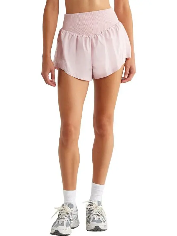 Free People Carpe Diem Water-resistant Shorts - Rosewater