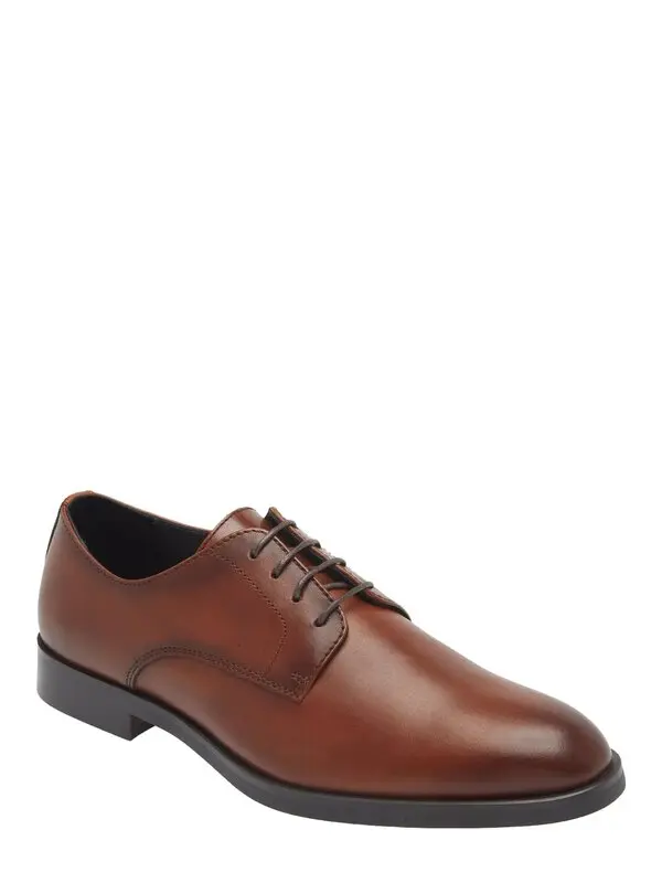 Nordstrom Emmett Plain Toe Derby - Brown Ochre