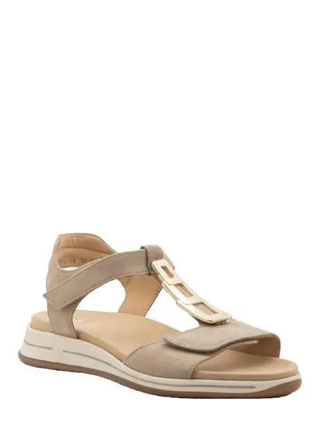 ARA Oregon 2.0 T-strap Wedge Sandals - Sand