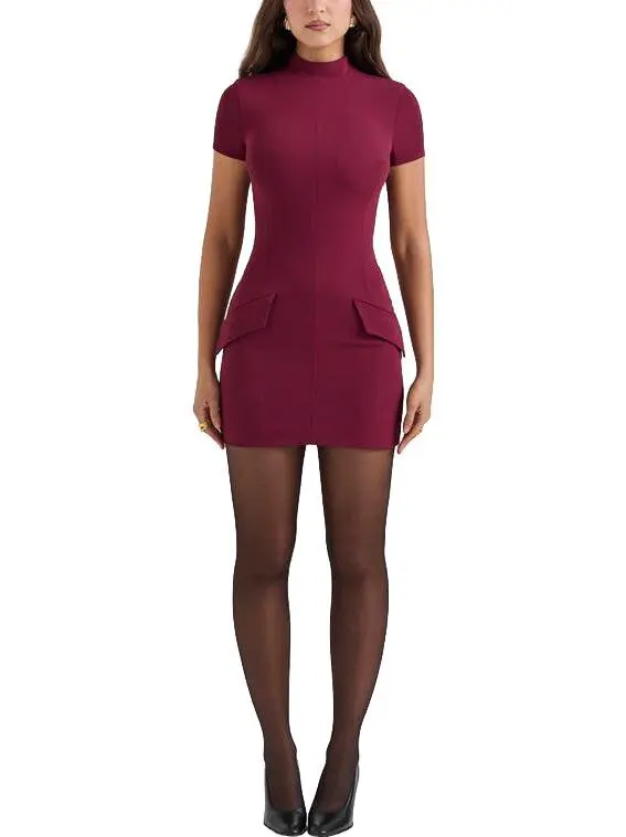 House Of Cb Alia Body-con Minidress - Mulberry