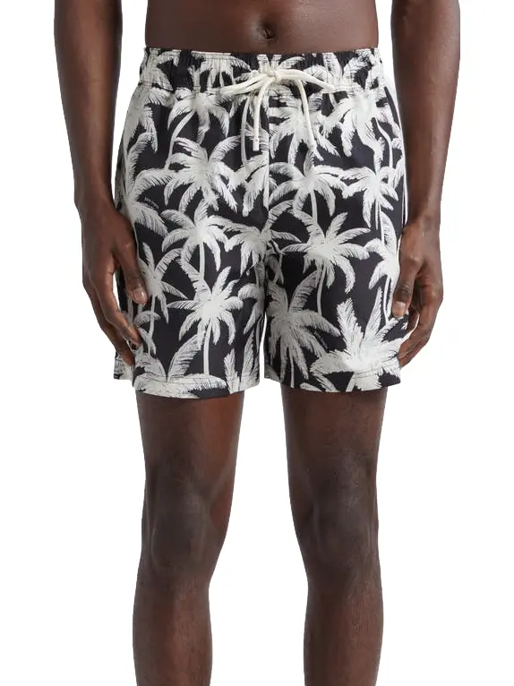 Palm Angels Palms Swim Trunks - Black Off White