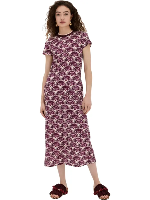 La DoubleJ Sporty Swing Printed Dress - Fans