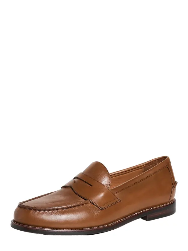 Ralph Lauren Alston Leather Penny Loafers - Tan