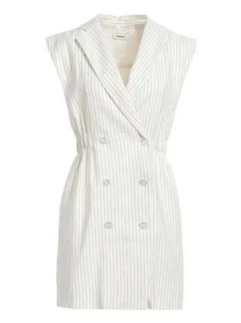 Sandro Mini Dress Size Linen, Cotton, Acetate - White