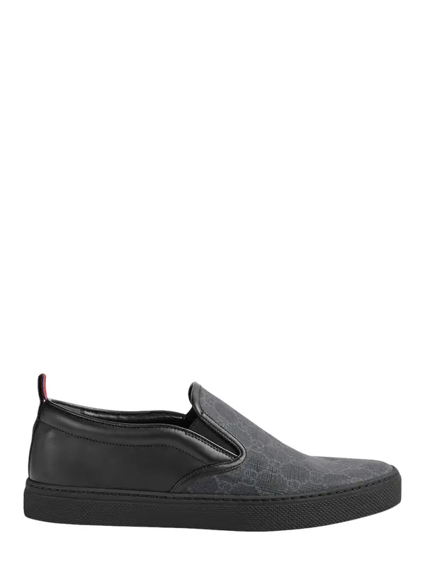 Gucci Gg Supreme Slip-on - Black