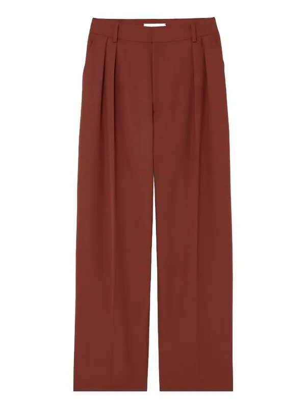 KALLMEYER Houghton Pleated Trousers - Brick
