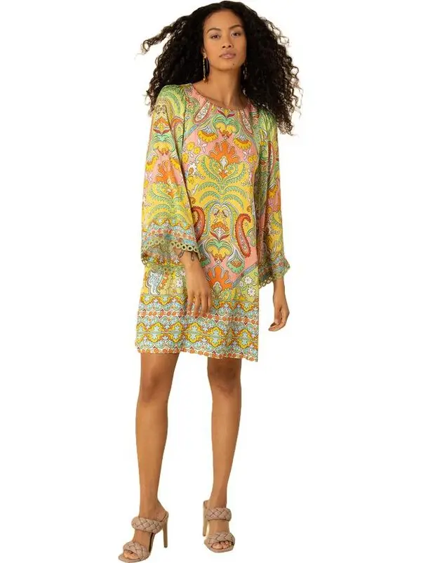 Hale Bob Amira Mini Dress - Green