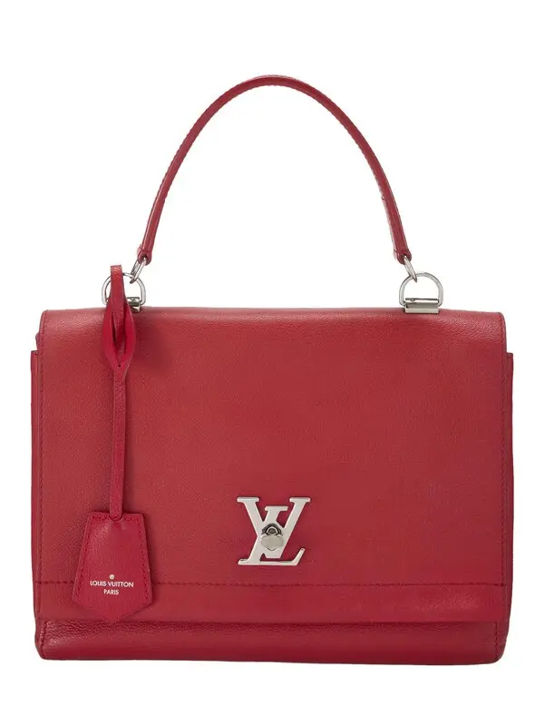 LOUIS VUITTON Leather Lockme Ii Shoulder Bag - Red