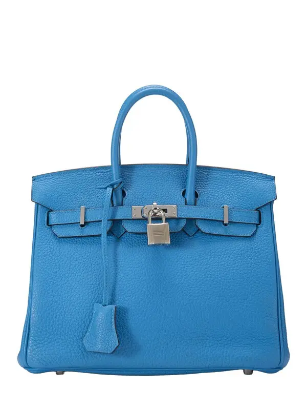 Hermès Togo Birkin 25 Handbag - Blue Zanzibar