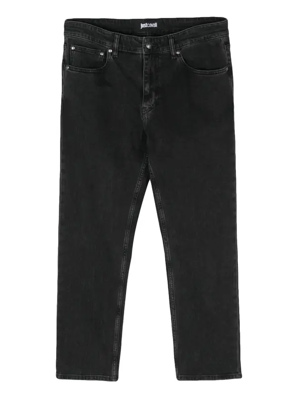Just Cavalli Slim-fit Cropped Jeans - Black