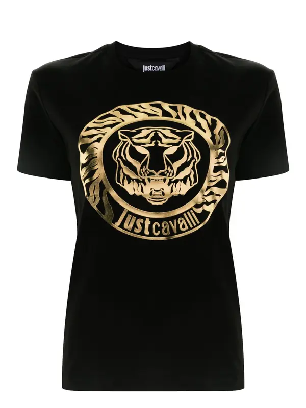 Just Cavalli Tiger Head-print T-shirt - Black
