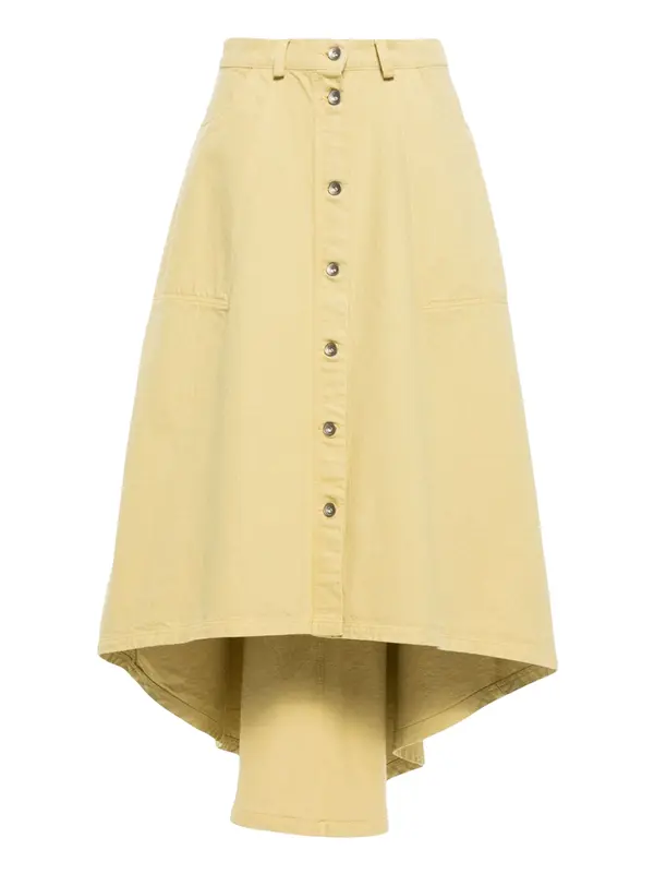Henrik Vibskov Regain Denim Mini Skirt - Yellow