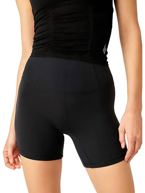 Free People Never Better Biker Shorts - Black