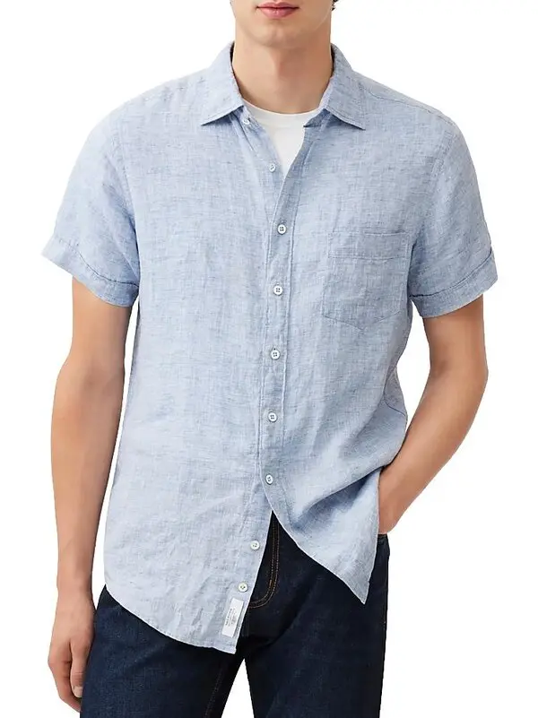 Rodd & Gunn Palm Beach Short Sleeve Slim Fit Shirt - Denim