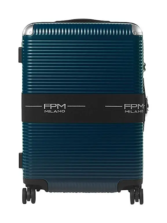 FPM MILANO Bank Zip Deluxe Checked Suitcase - Navy Blue