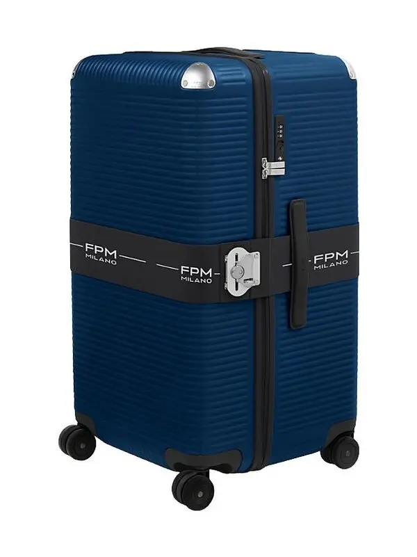 FPM MILANO Bank Zip Deluxe Trunk Suitcase - Navy Blue
