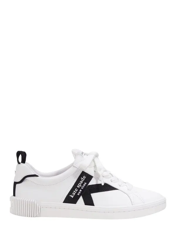 Kate Spade New York Signature Low Top Sneakers - Black/white