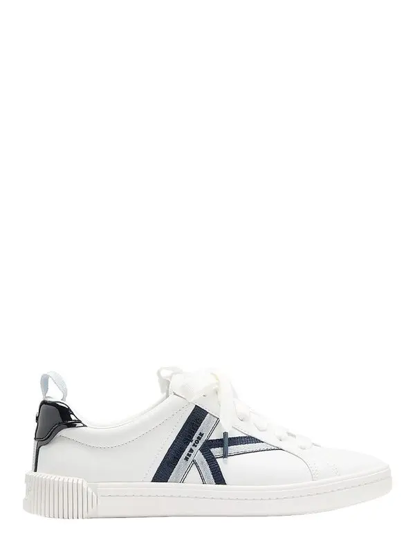 Kate Spade New York Signature Low Top Sneakers - True White/pale Sapphire Multi