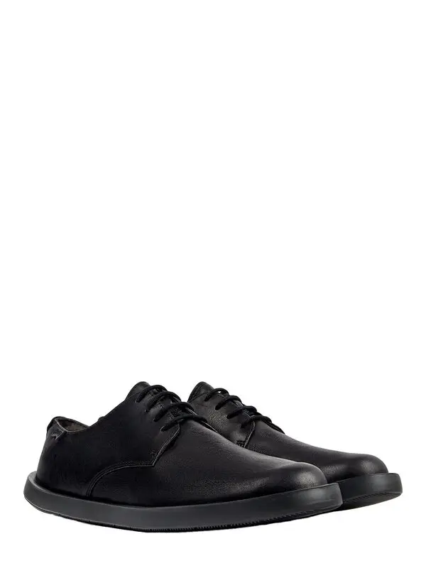 Camper Wagon Leather Derby - Black