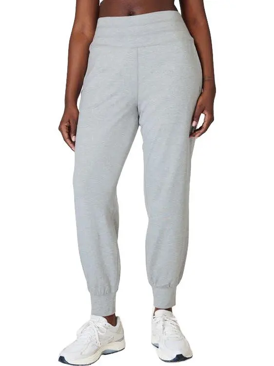 Sweaty Betty Gaia Long Pocket Joggers - Light Grey Marl