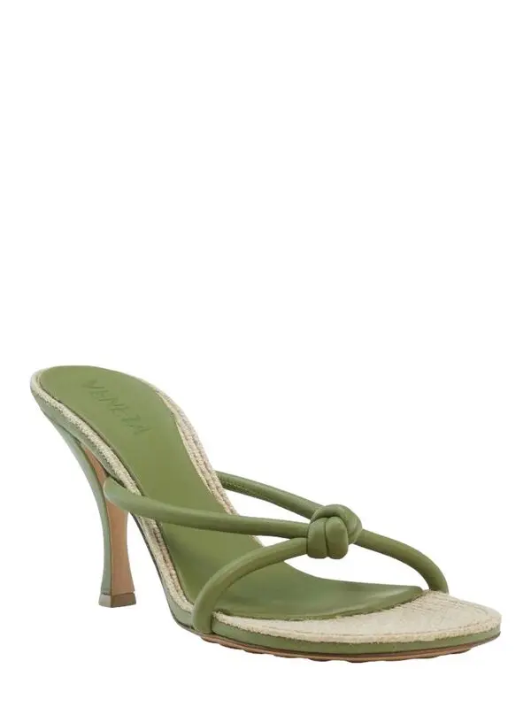 Bottega Veneta Blink Slide Sandal - Tea Leaf-cane Sugar