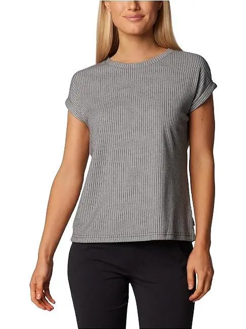 Columbia Crystal Pine Ribbed Tee - Black