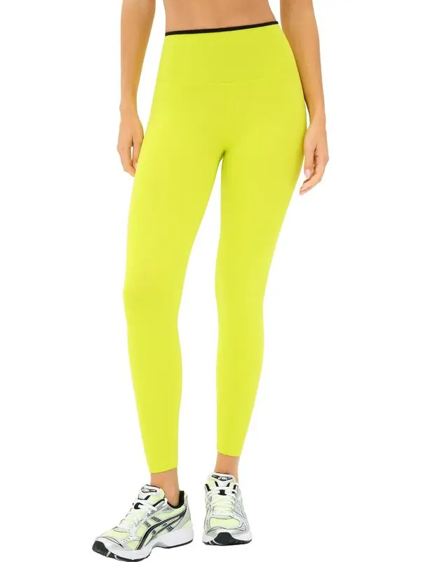 Splits59 Easton Rigor High Waist 7/8 Leggings - Chartreuse/black