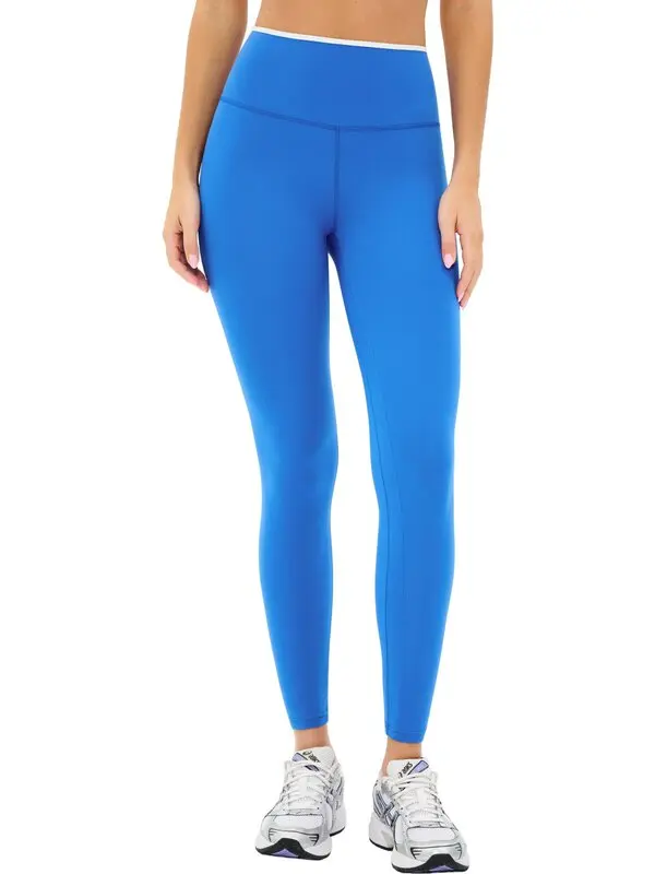 Splits59 Easton Rigor High Waist 7/8 Leggings - Classic Blue/white