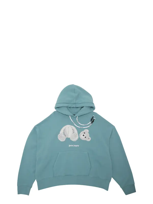 Palm Angels Ice Bear Hoodie - Blue