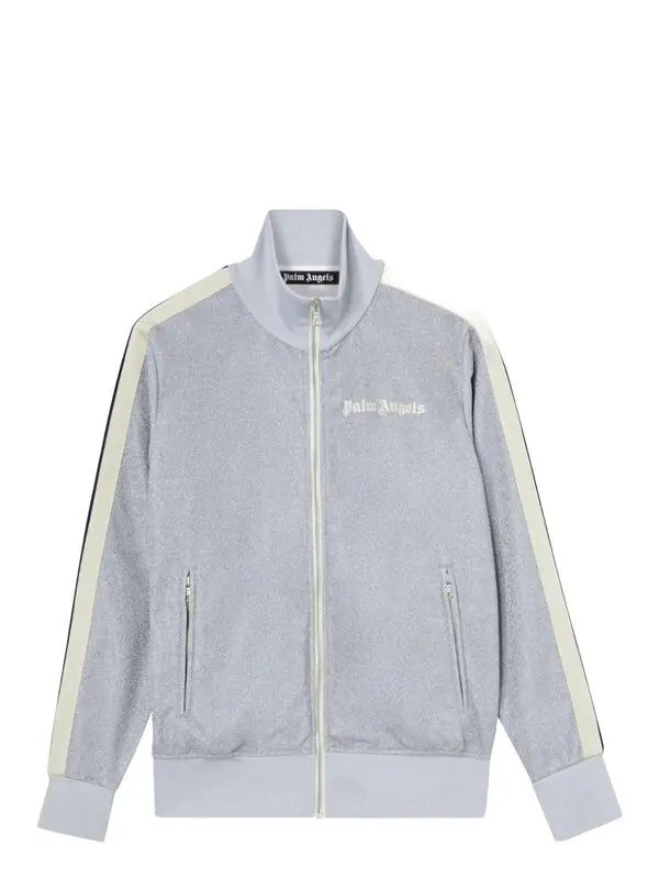 Palm Angels Lurex Track Jacket - Silver