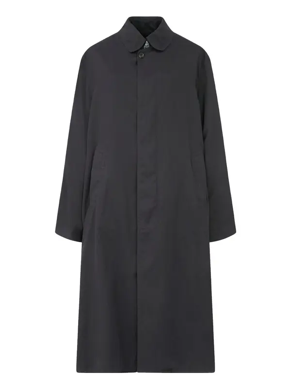 MAISON MARGIELA Peached-cotton Trench Coat - Black
