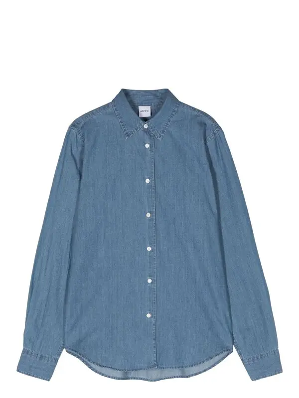 Aspesi Long-sleeve Cotton Shirt - Blue