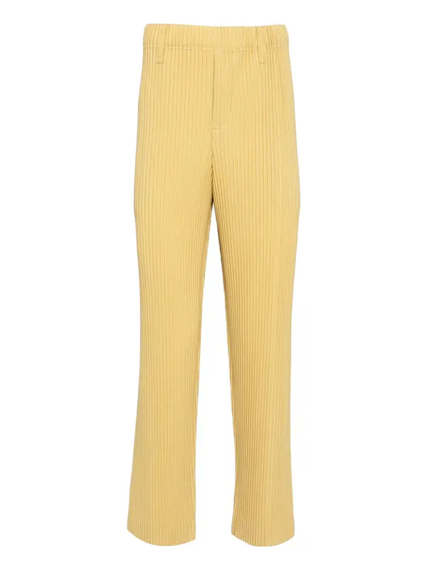 Issey Miyake Tailored Pleats Trousers - Yellow