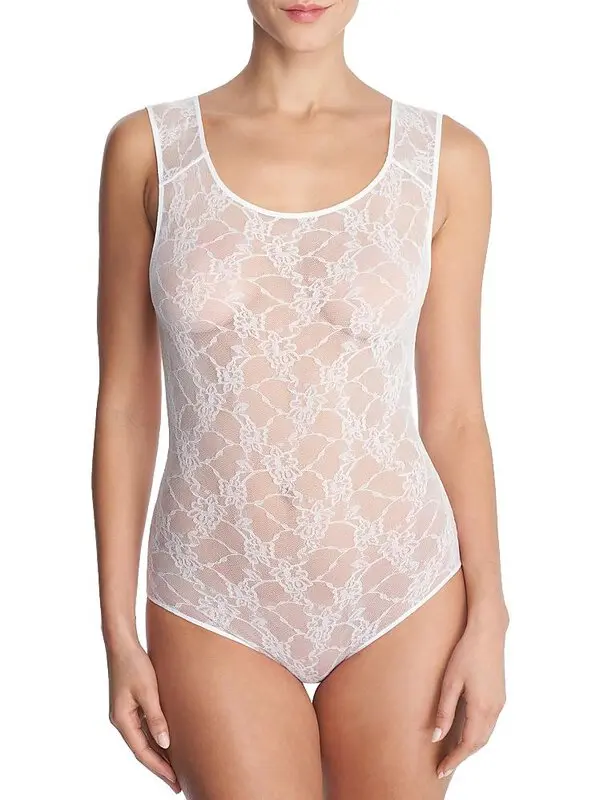 Natori Bliss Allure Lace Bodysuit - White
