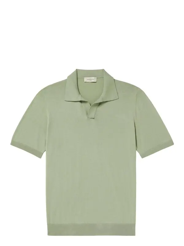 PIACENZA CASHMERE 1733 Cotton Polo Shirt - Green