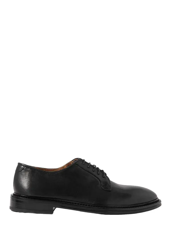 Mr P. Lucien Leather Derby Shoes - Black